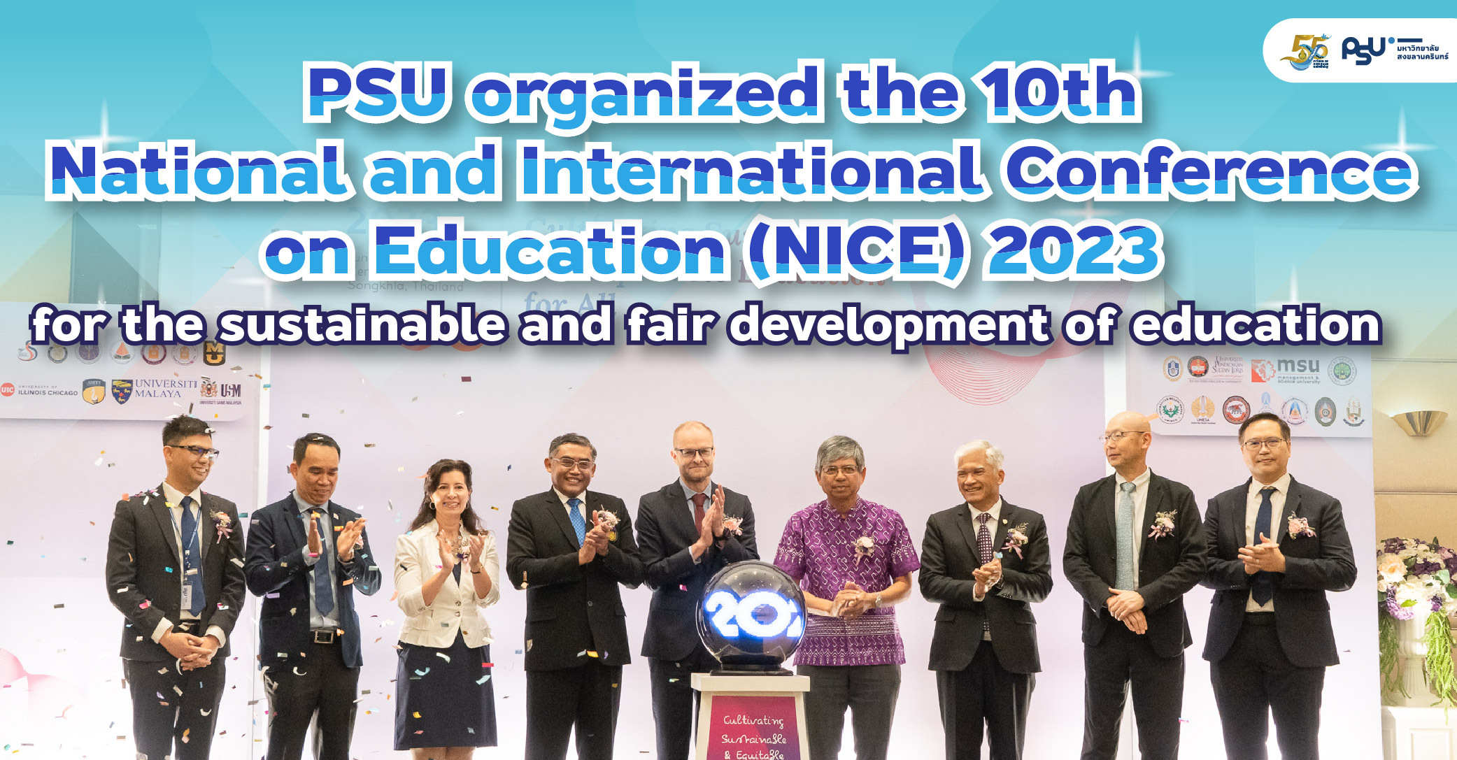 PSU organized the 10th National and International Conference on Education (NICE) 2023 for the ...
